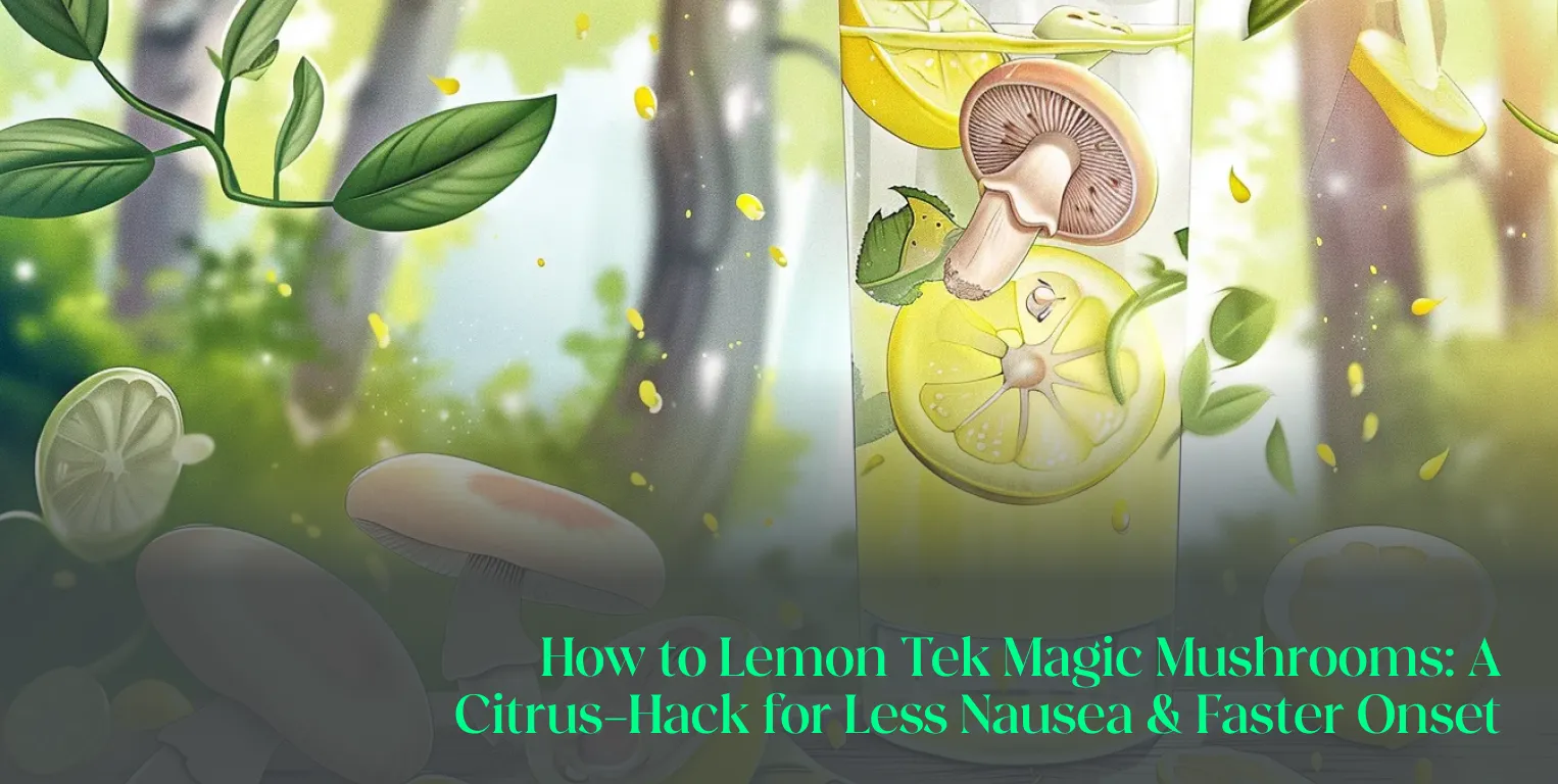 How to Lemon Tek Magic Mushrooms: A Citrus-Hack for Less Nausea & Faster Onset